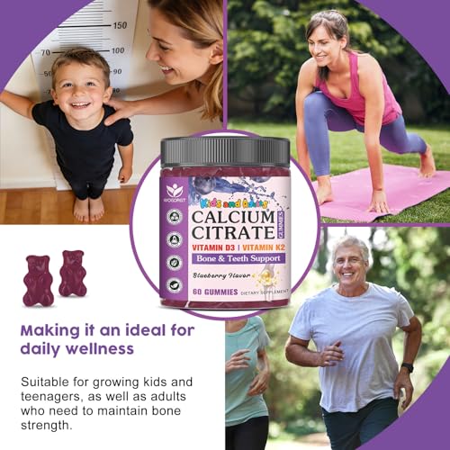 Natural calcium supplement gummies for better absorption