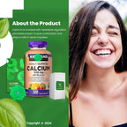 Natural calcium supplement gummies for vitality