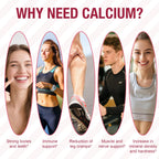 Natural calcium supplement in gummy form