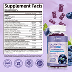 Natural calcium supplement in gummy form