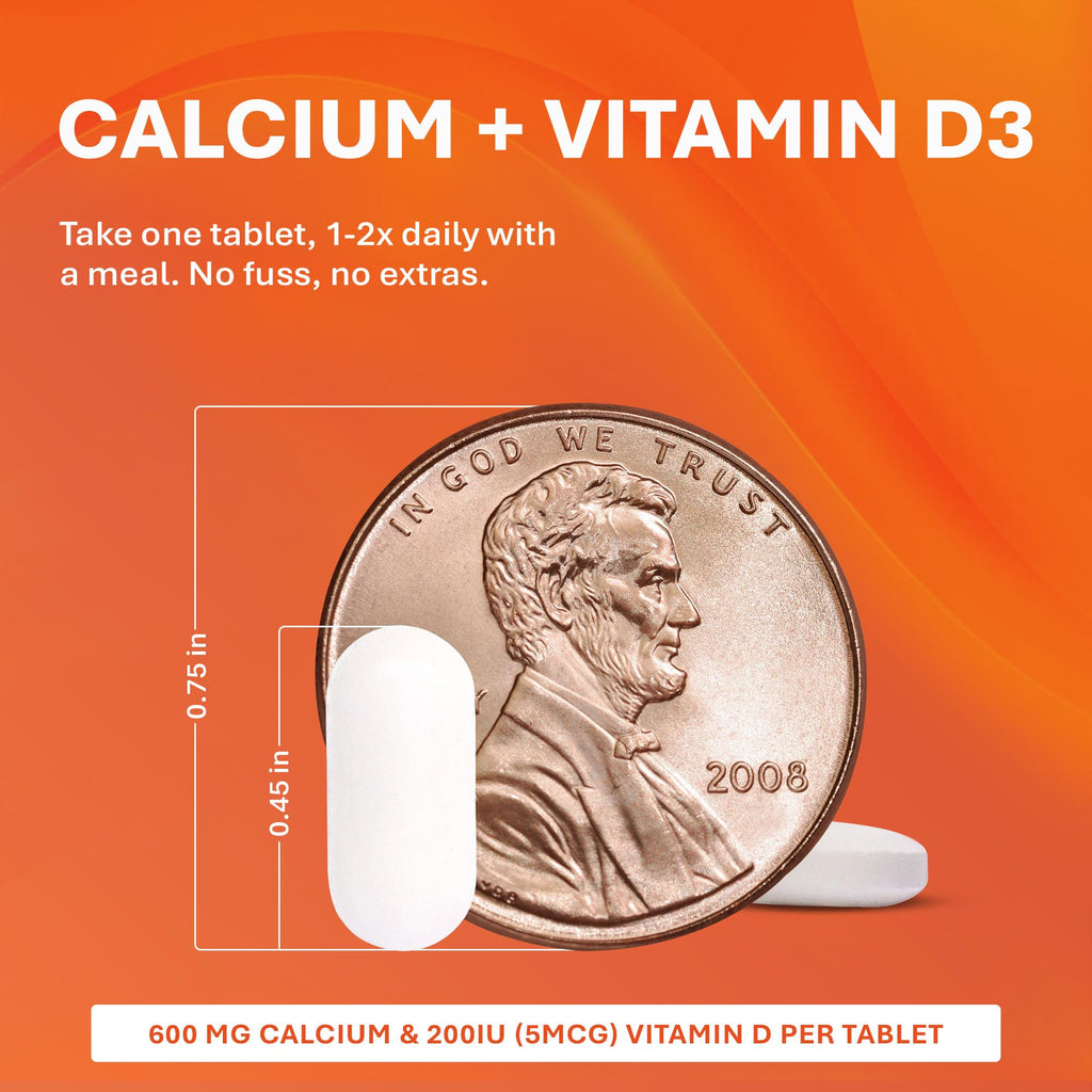 Natural calcium supplement with no additives
