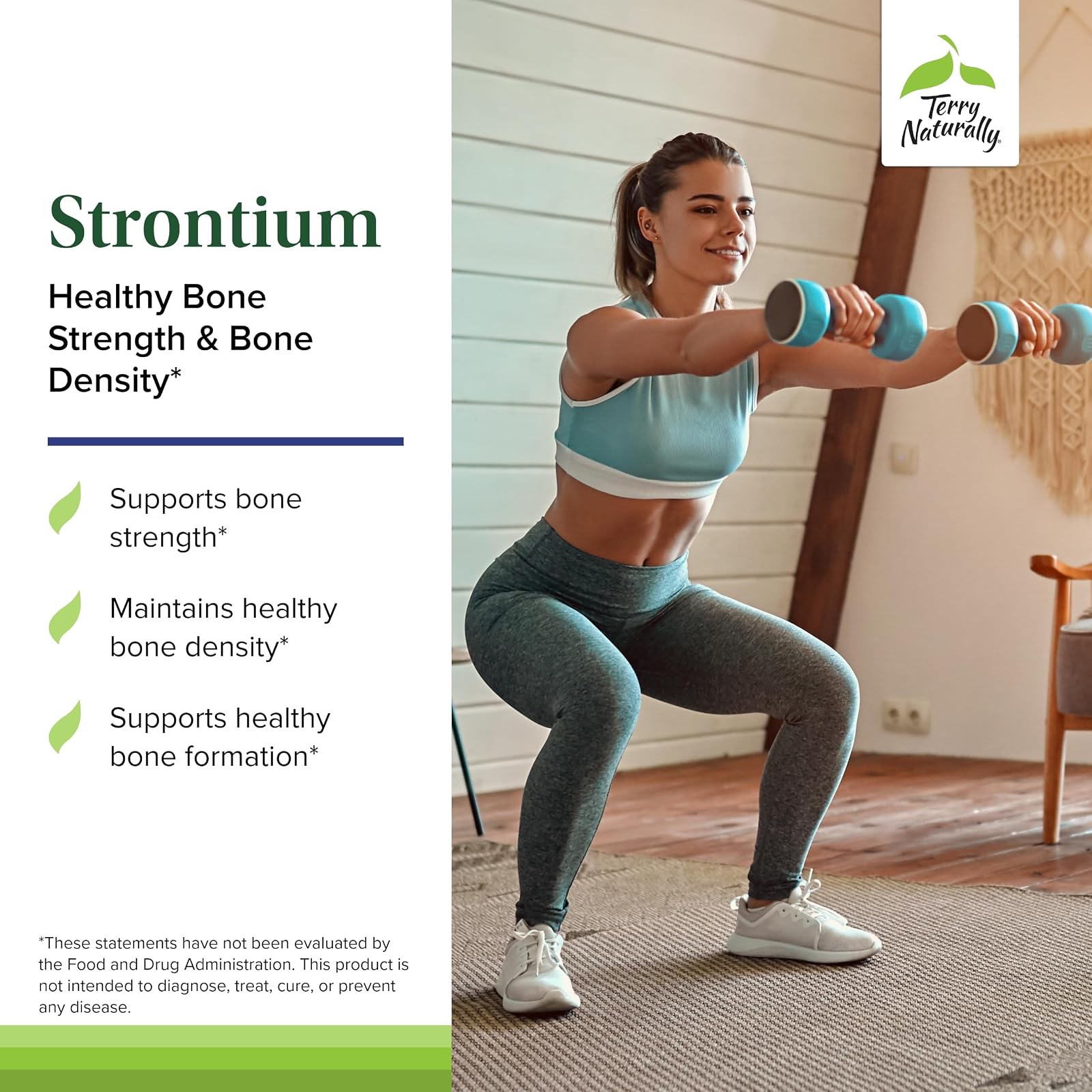 Natural calcium support with strontium