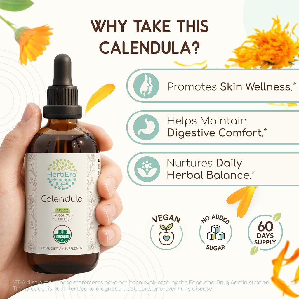 natural calendula liquid for skin health