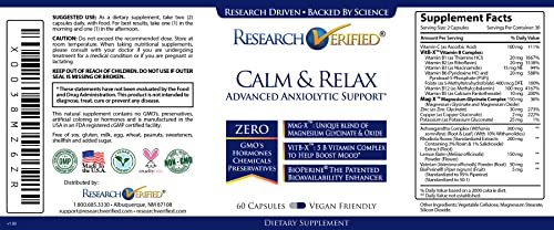 natural calm and relax vitamin supplements