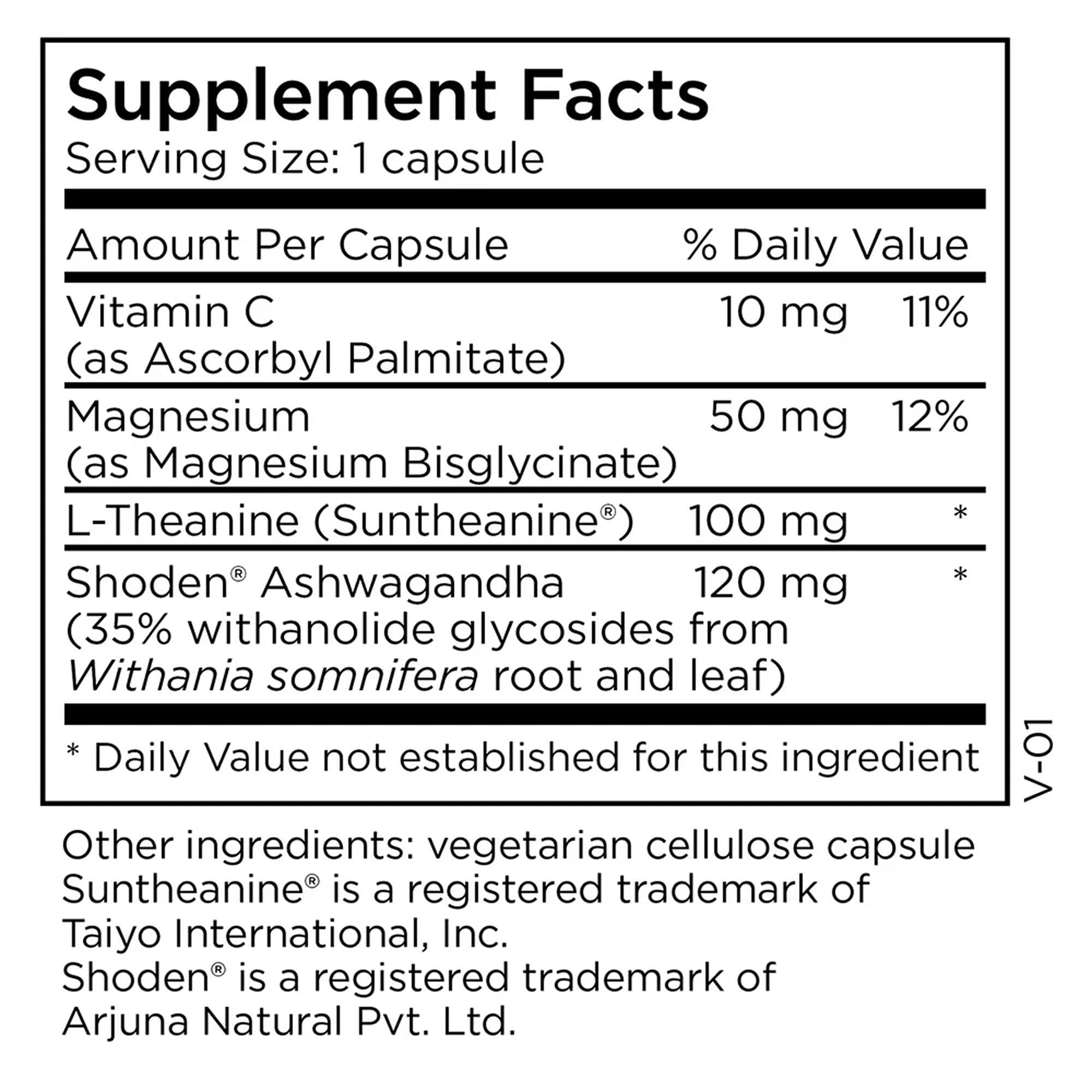 Natural calm balance with ashwagandha