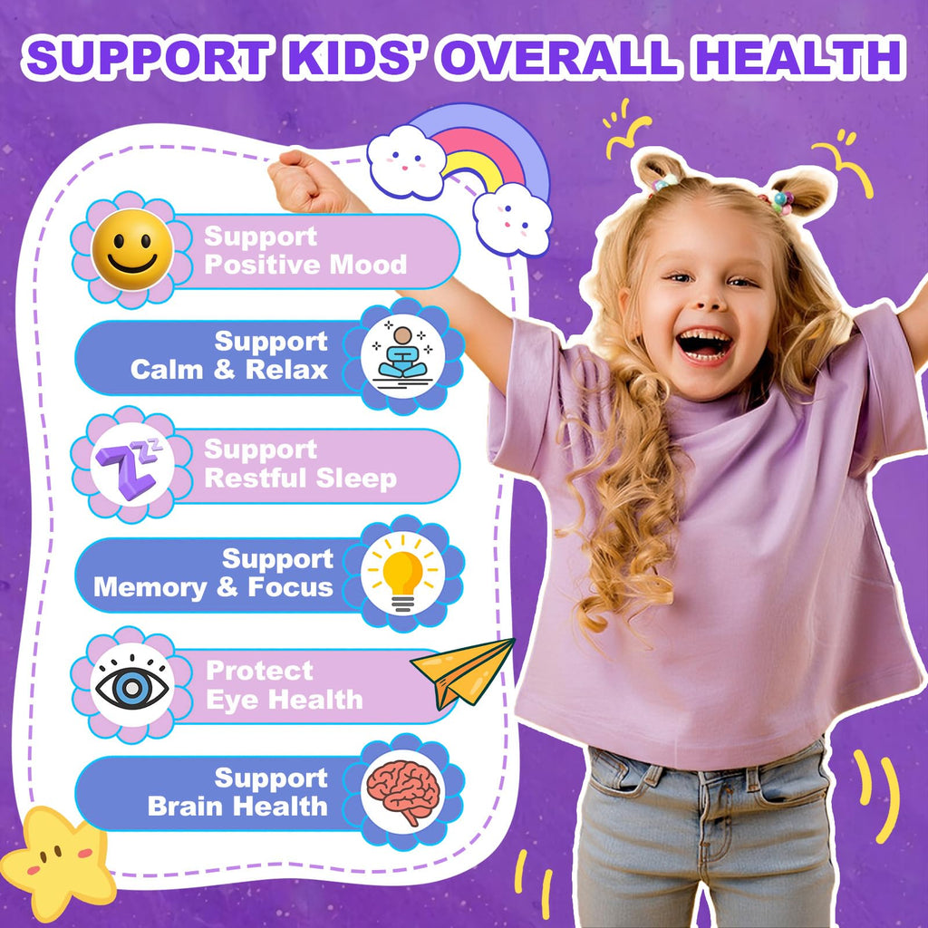Natural calm focus gummies for kids