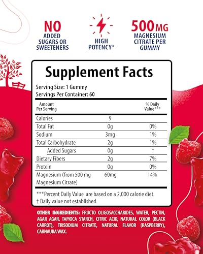 natural calm magnesium citrate chews