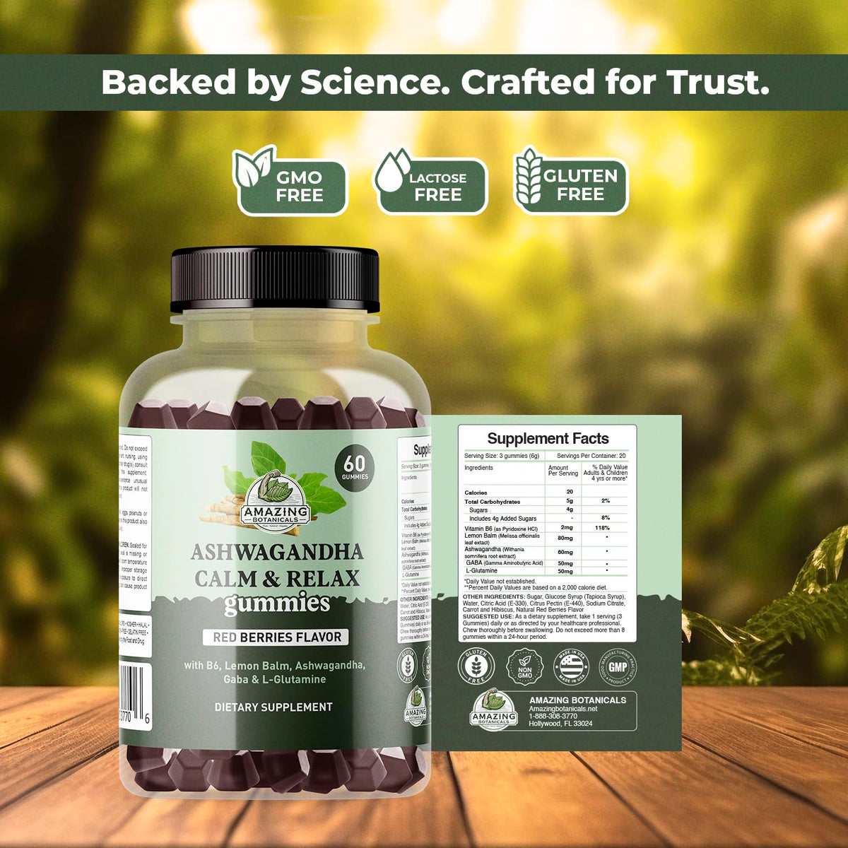 Natural calm support with Ashwagandha gummies