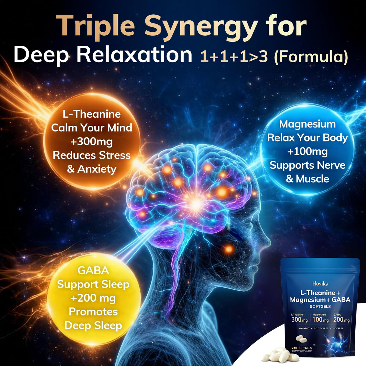Natural calm with Hovika L-Theanine