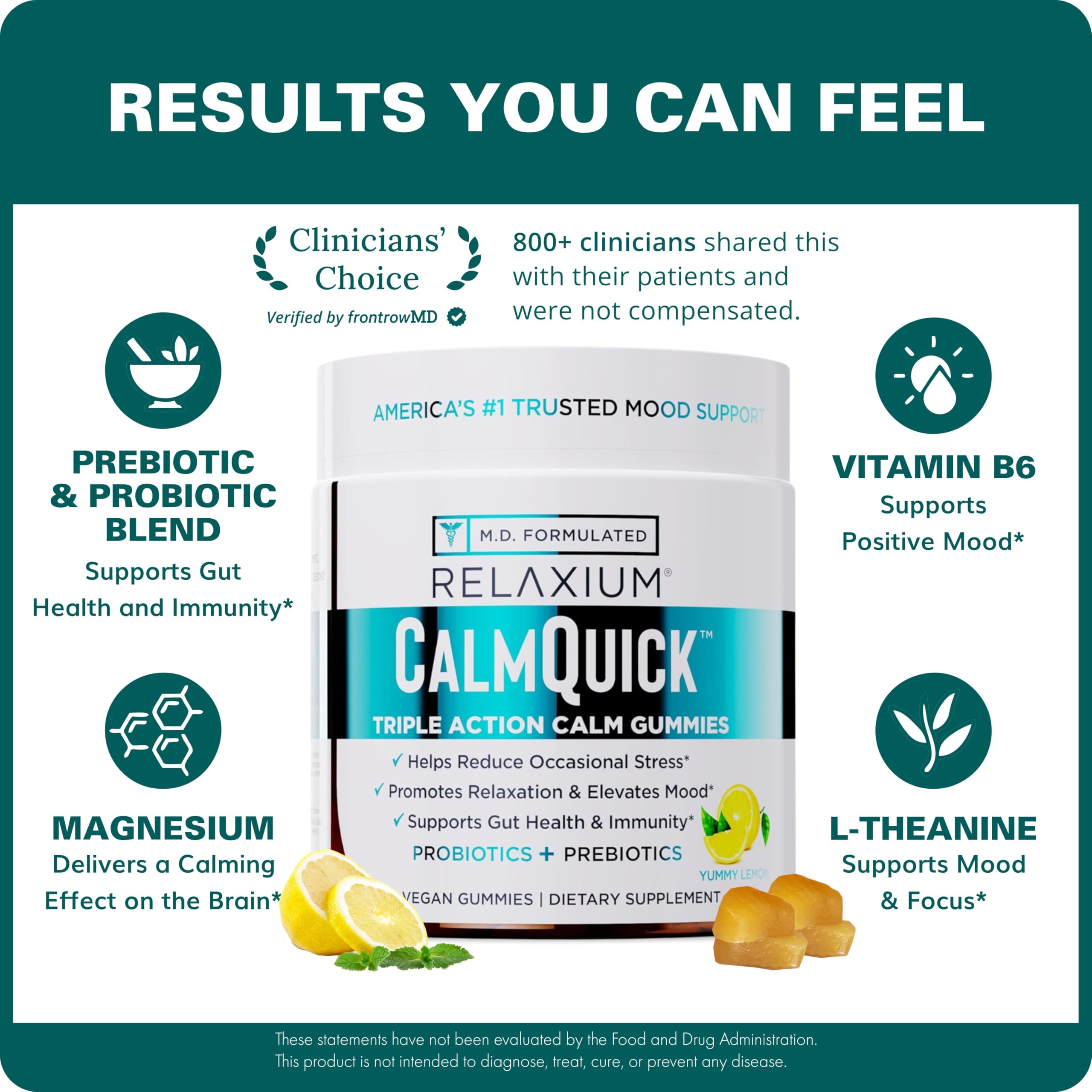 Natural calm with L-Theanine gummies