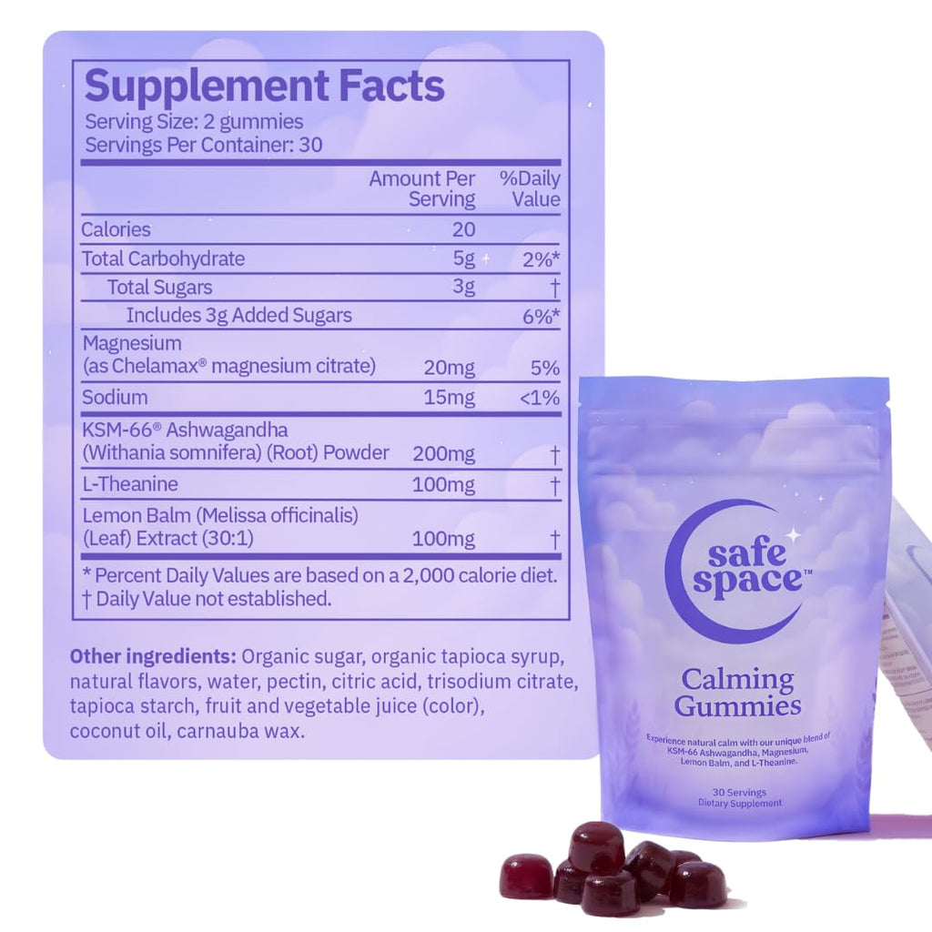 Natural calming gummies for anxiety