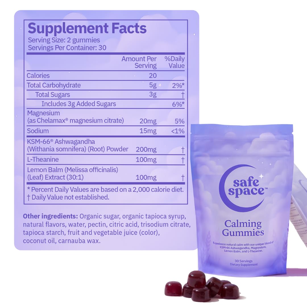 Natural calming gummies for anxiety