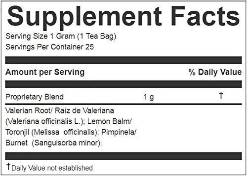 Natural calming herbal infusion