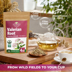 Natural calming herbal tea blend