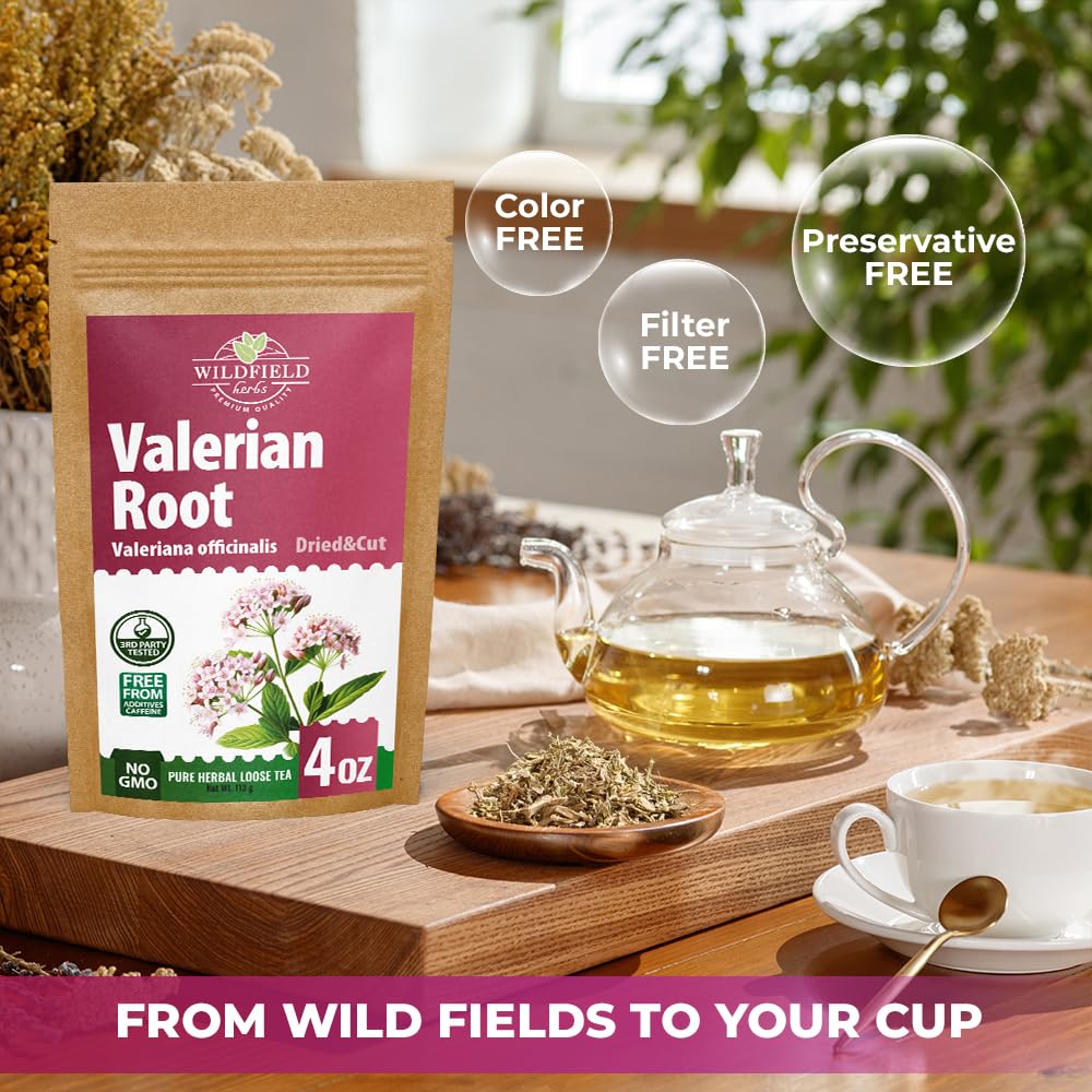 Natural calming herbal tea blend