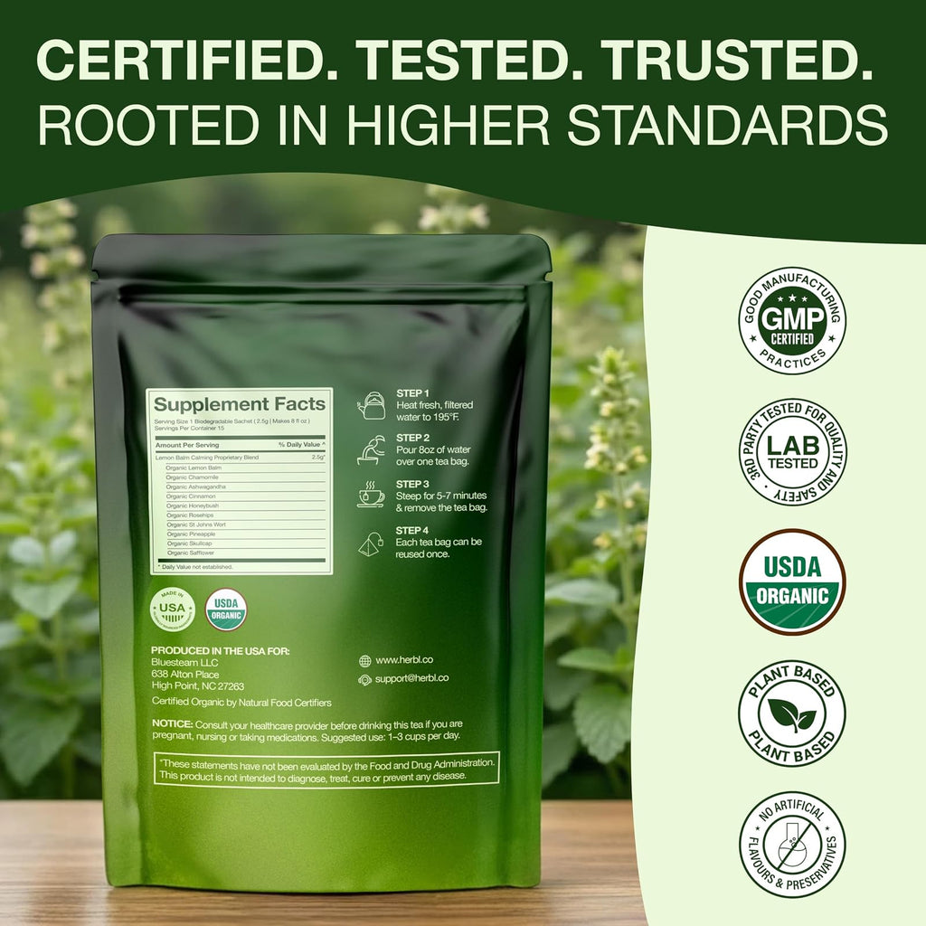 natural calming tea for anxiety