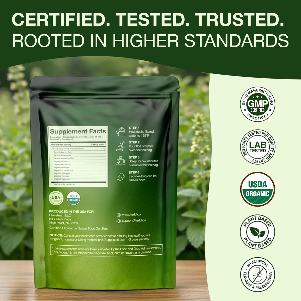 natural calming tea for anxiety
