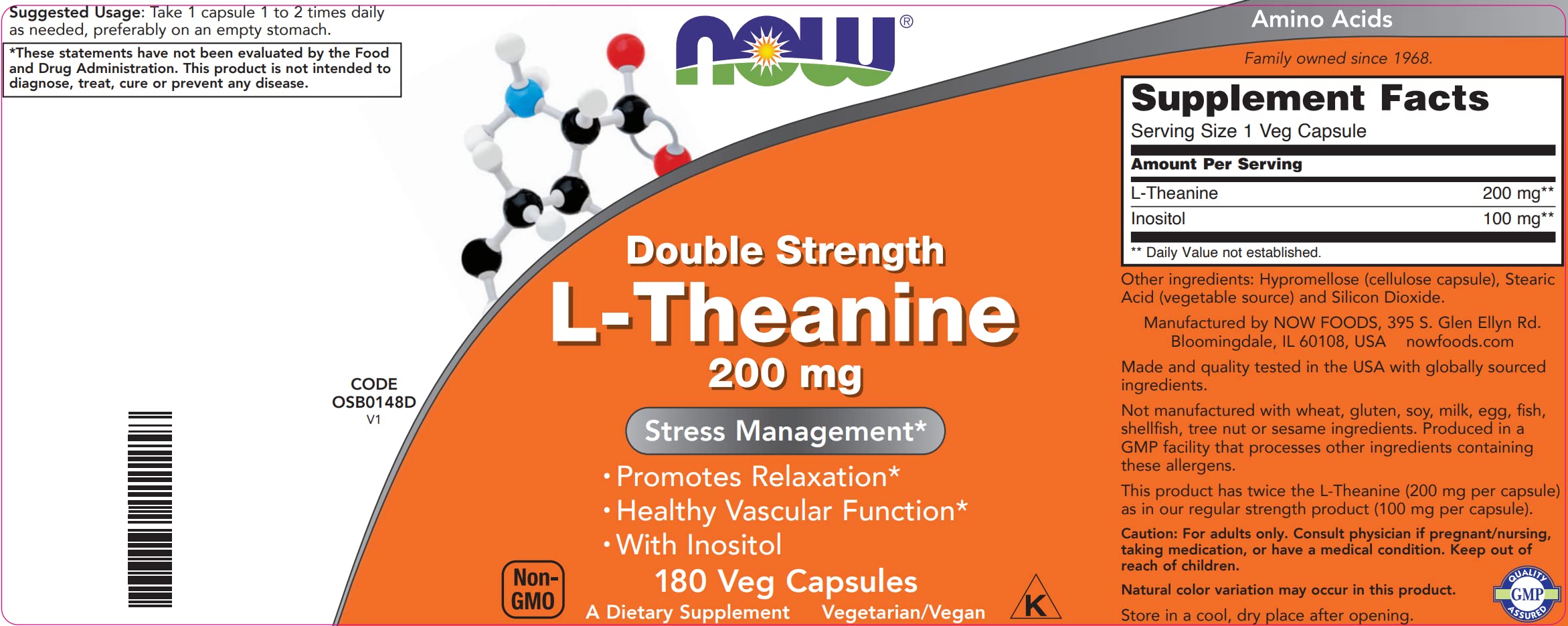 Natural calmness support supplements