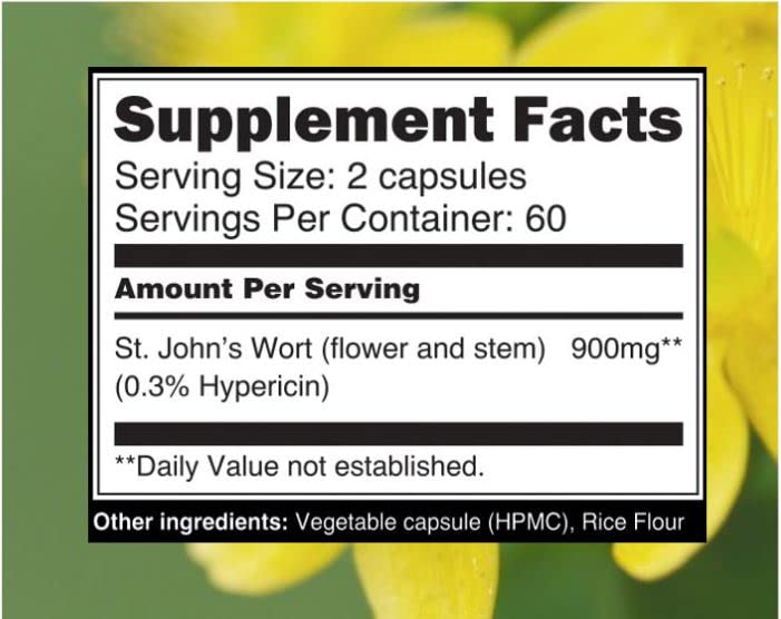 natural calmness with st. john's wort
