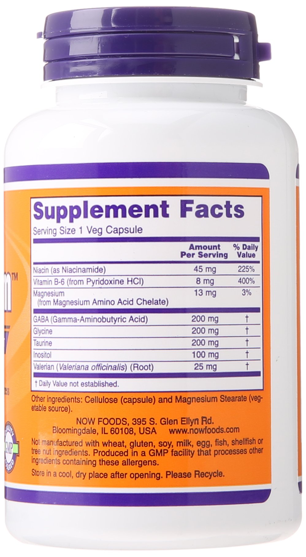 natural calmness with vitamin capsules