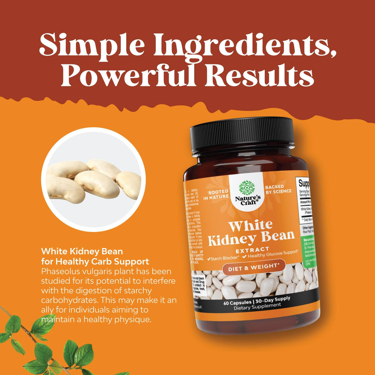 Natural carb blocker for healthy dieting