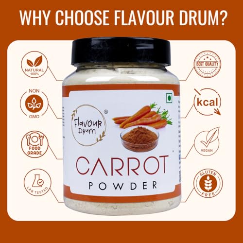 natural carrot powder for health