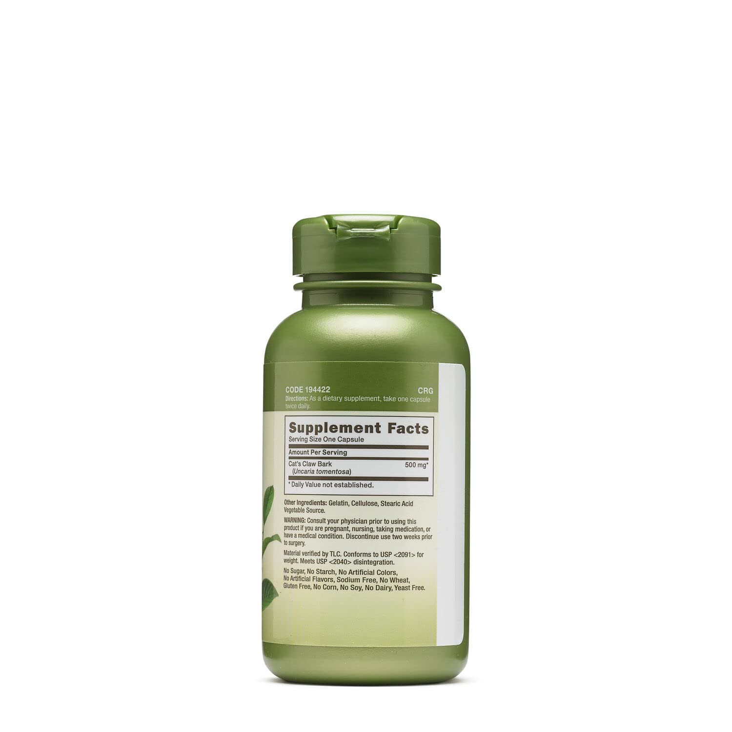 natural Cat's Claw bark capsules