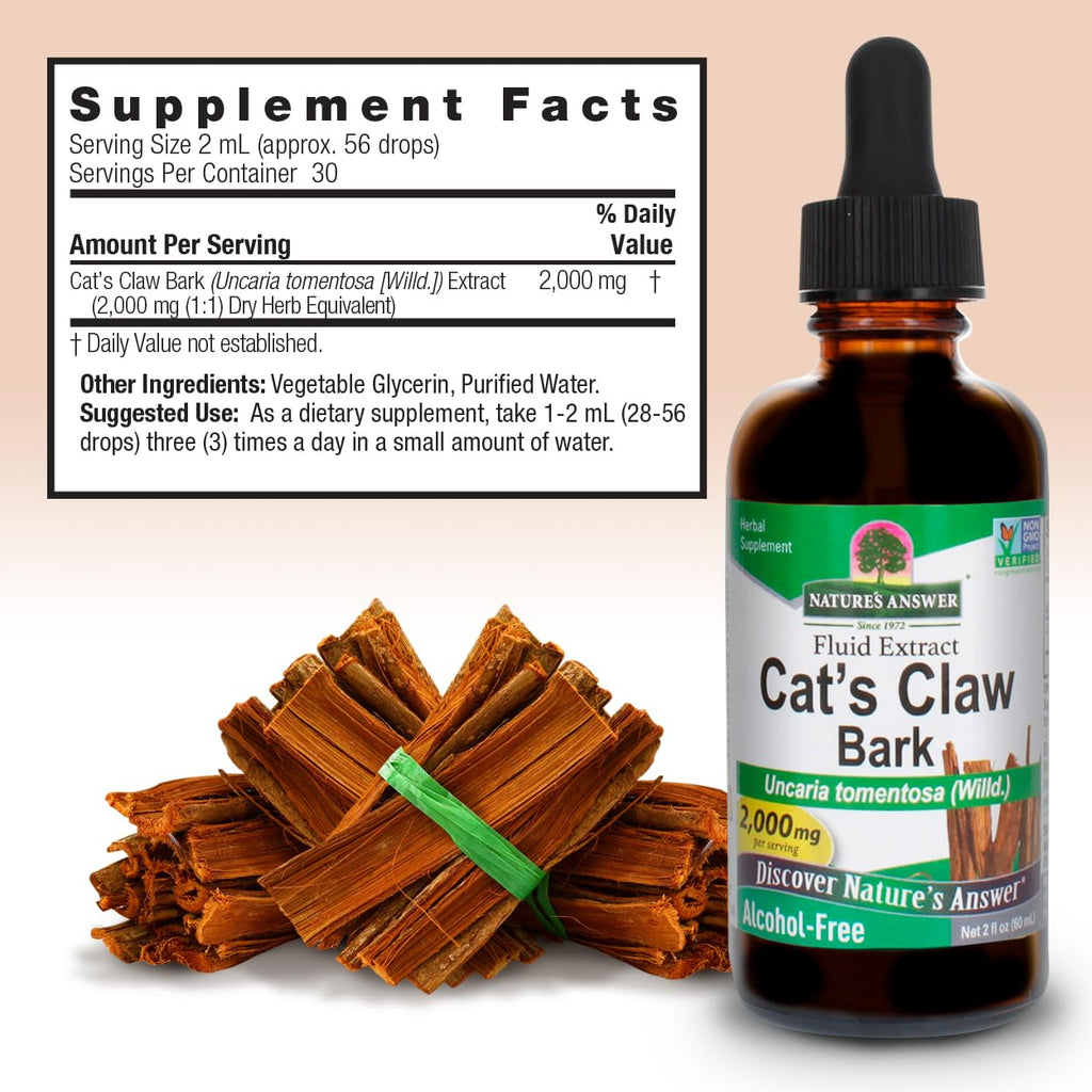 Natural Cat's Claw inner bark benefits