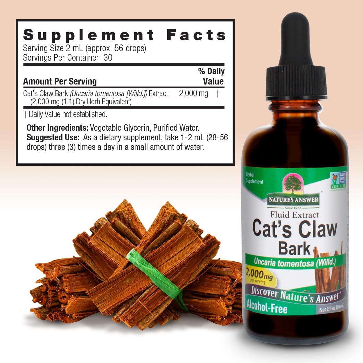 Natural Cat's Claw inner bark benefits