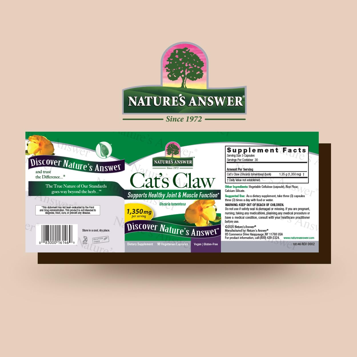 Natural Cat's Claw supplement for wellness