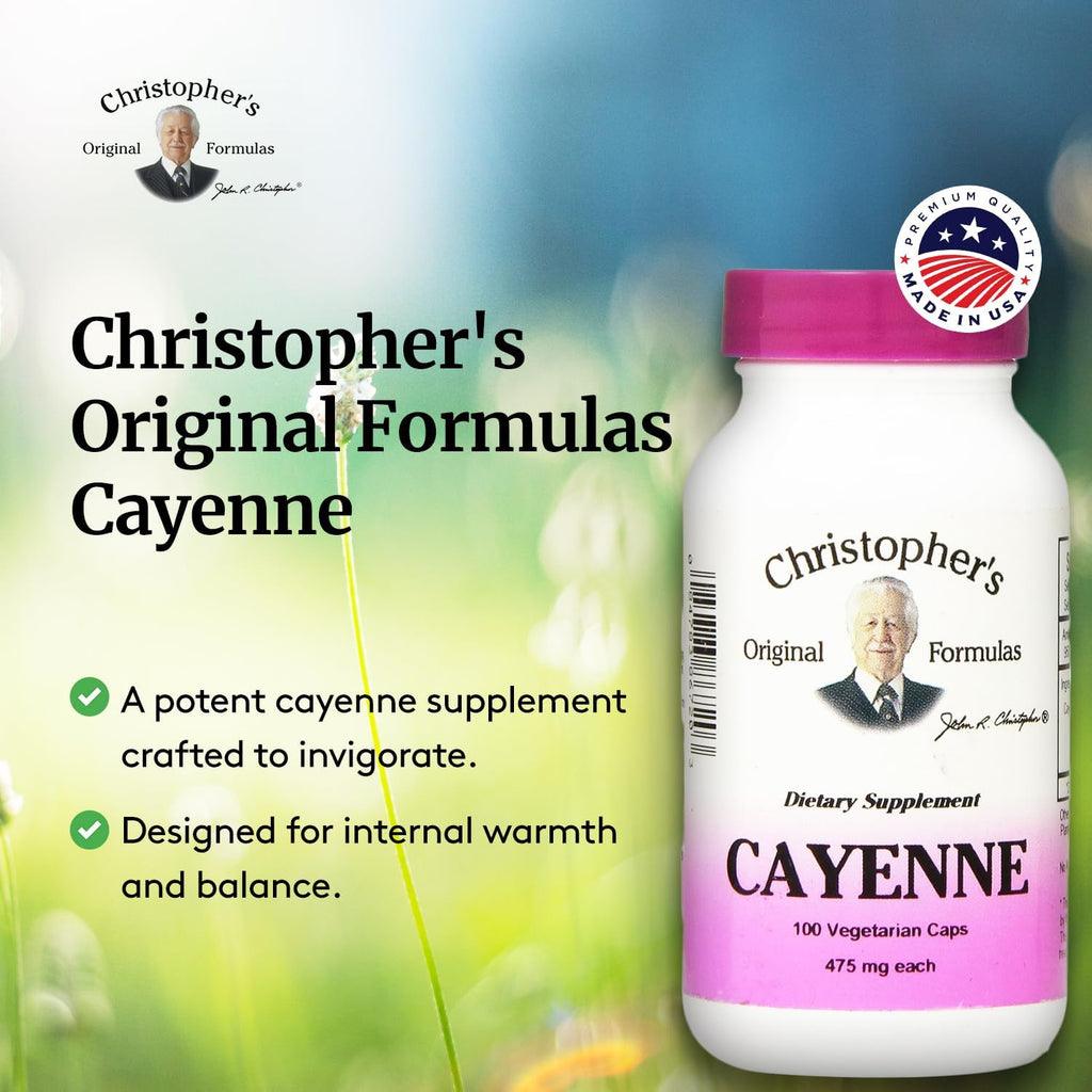 natural cayenne capsules for daily vitality