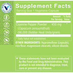 Natural cayenne capsules for metabolism
