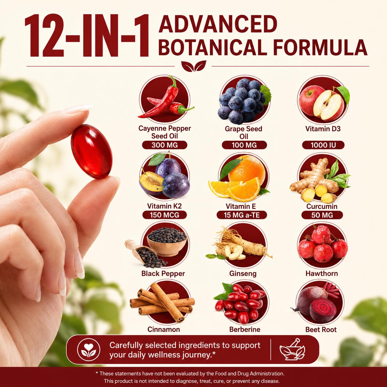 Natural cayenne extract for metabolism