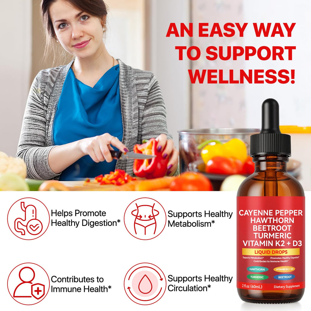 Natural cayenne liquid supplement
