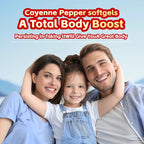 Natural cayenne pepper supplement capsules