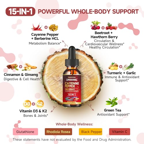 Natural cayenne pepper supplement for wellness