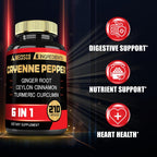 Natural cayenne supplement for digestion