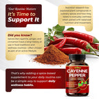 Natural cayenne supplement for energy