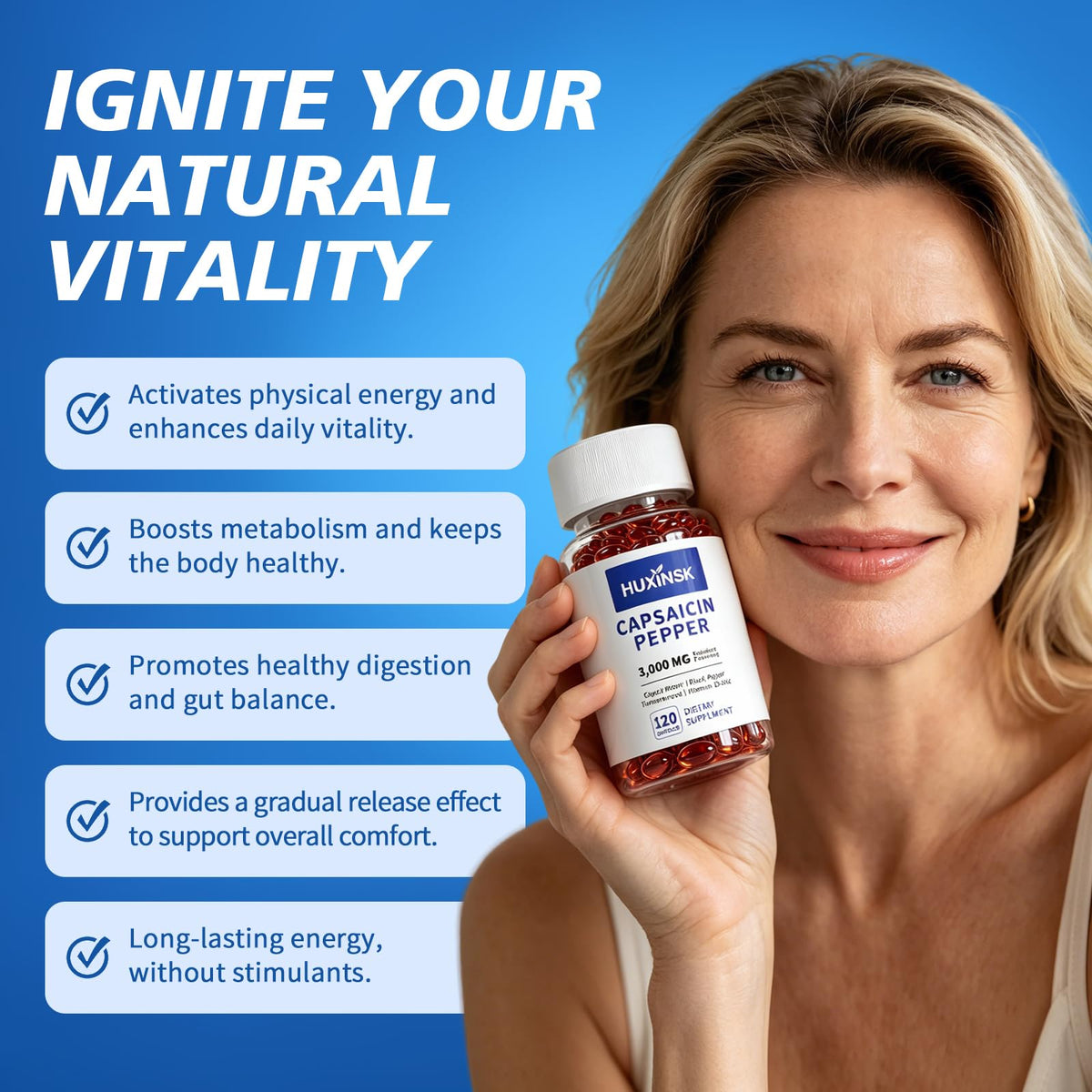 Natural cayenne supplement for metabolism
