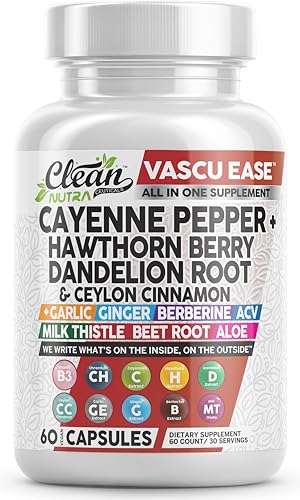 natural cayenne supplement with hawthorn