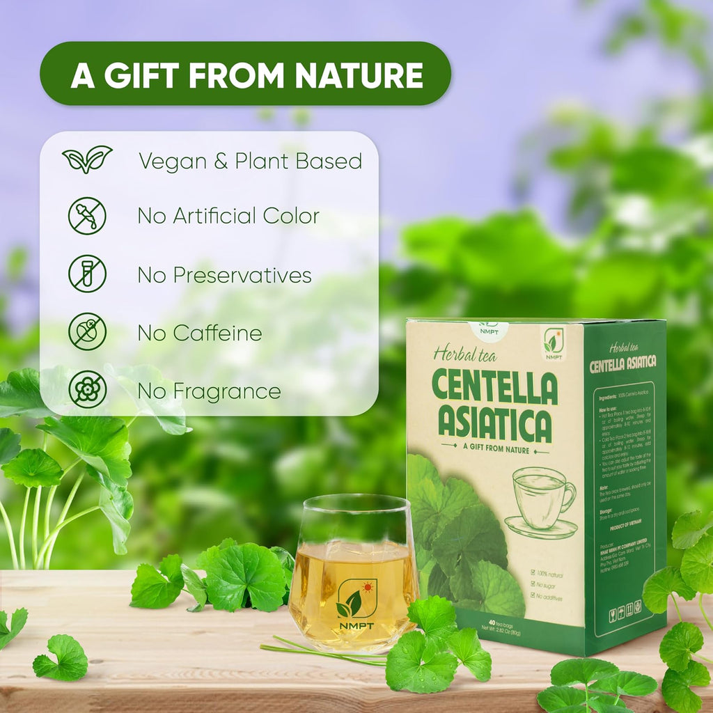 natural Centella Asiatica leaf infusion