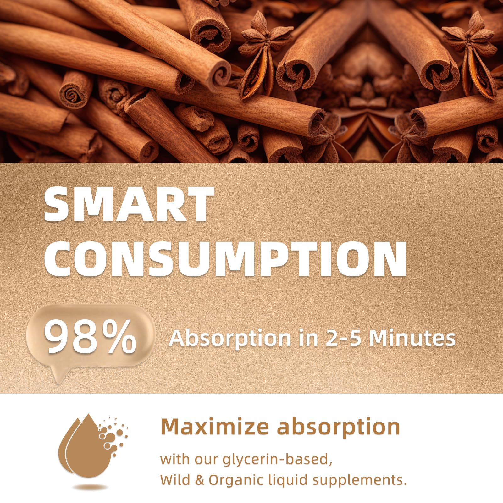 Natural Ceylon cinnamon extract drops