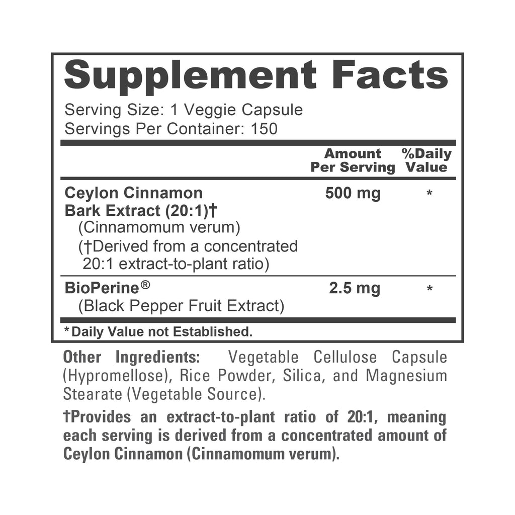 Natural Ceylon cinnamon for adults