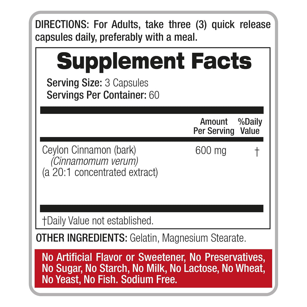 Natural Ceylon cinnamon for blood sugar