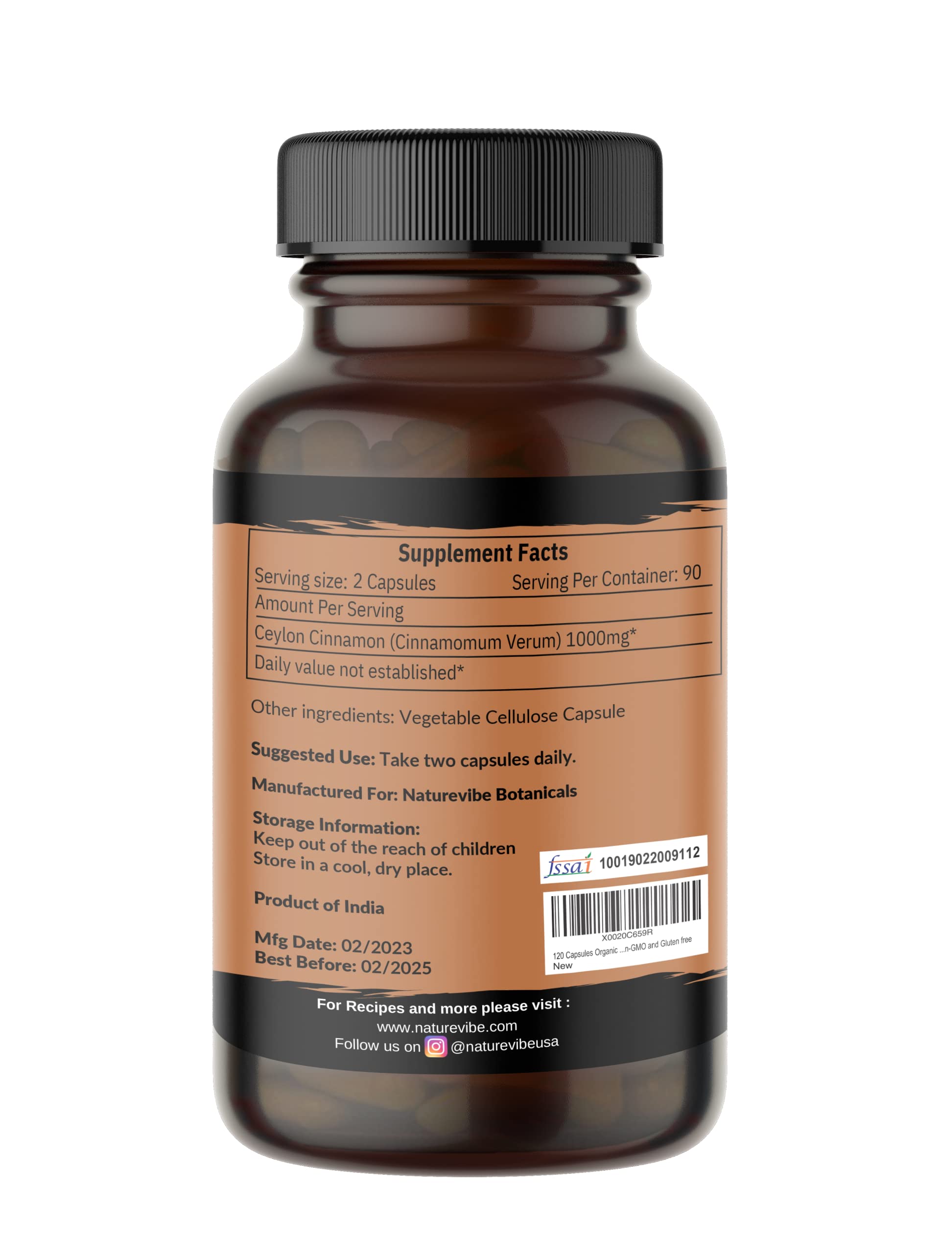 Natural Ceylon cinnamon for energy