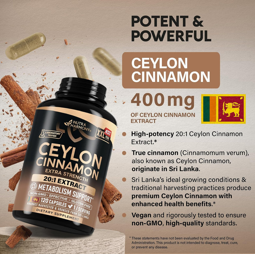 Natural Ceylon cinnamon for wellness