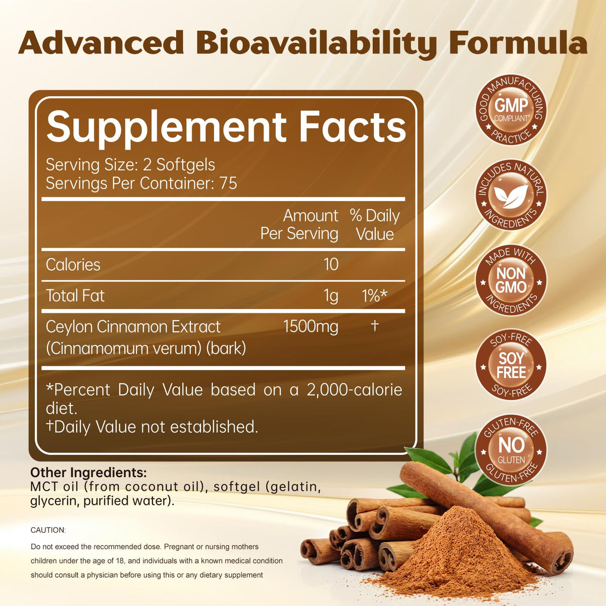 Natural Ceylon cinnamon supplement benefits