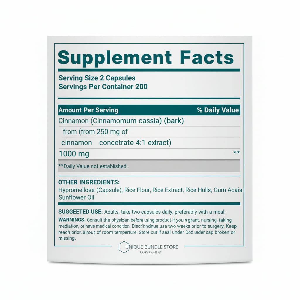 natural ceylon cinnamon supplement