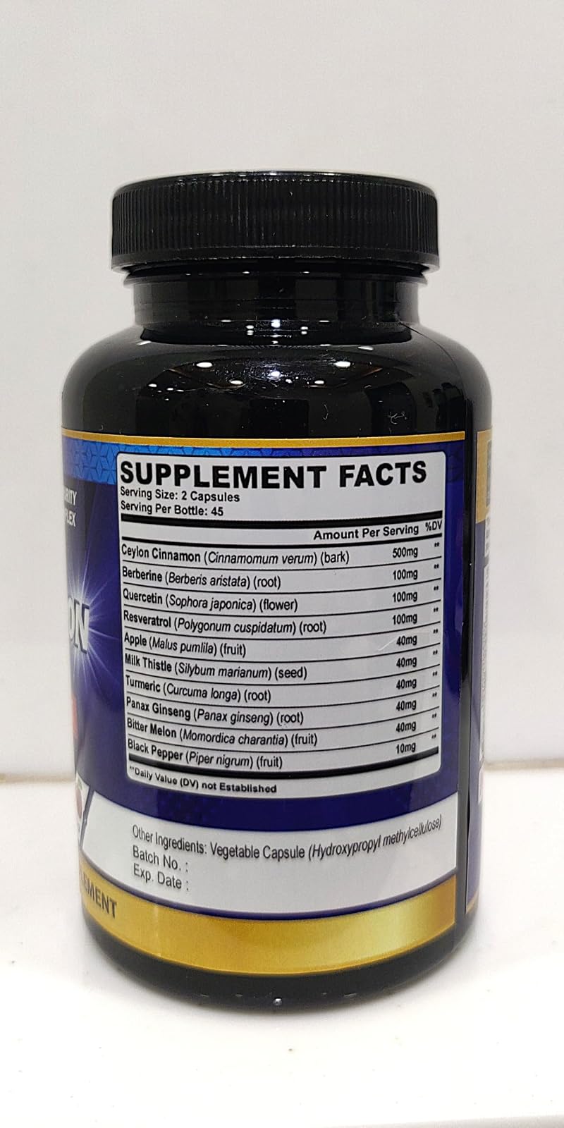 Natural Ceylon cinnamon supplement