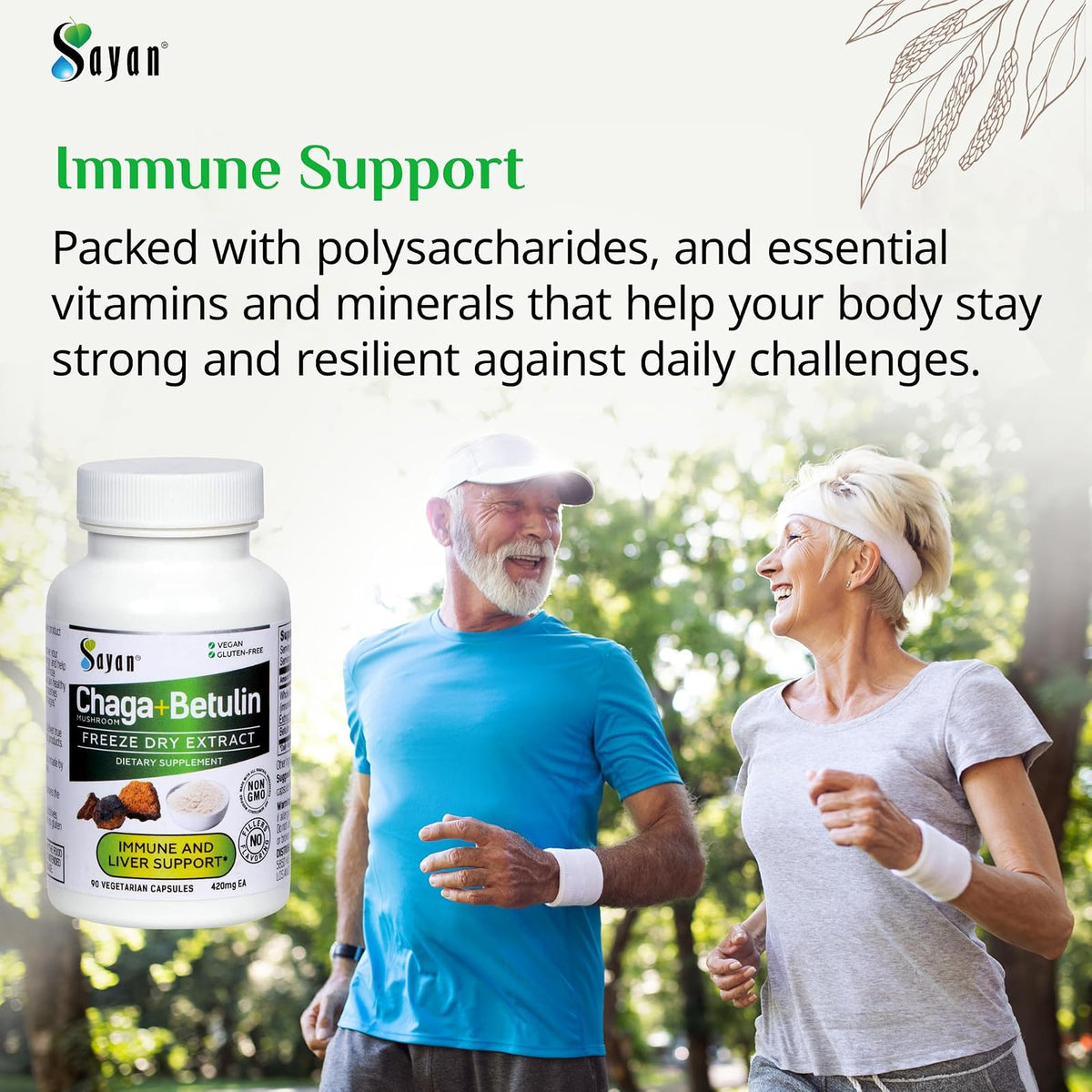 Natural chaga extract for wellness